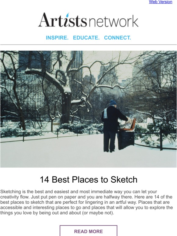 Artists Network: 14 Best Places to Sketch | Milled