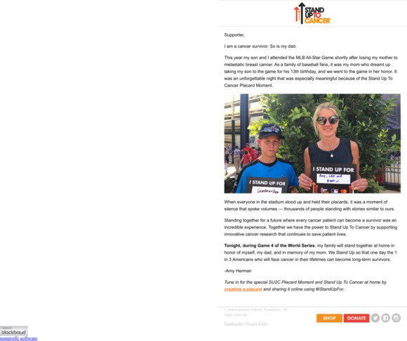 Stand Up To Cancer: Why the SU2C Placard Moment matters to me | Milled