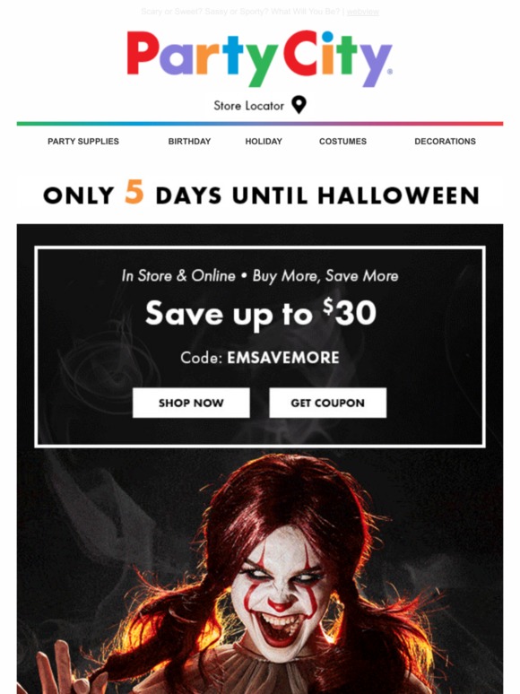 Party City: Stores Close Late & Open Early Tomorrow! Shop When You Want ...