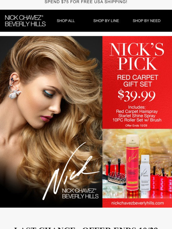 Nick Chavez: LAST CHANCE! Nick's 18PC Red Carpet Gift Set | Milled