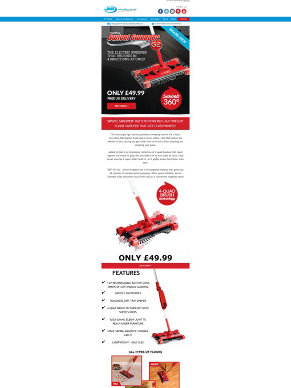 JML: The rechargeable, lightweight sweeping marvel | Milled