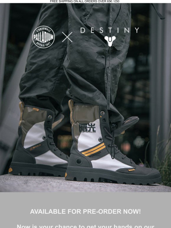 Palladium Boots: Destiny’s Game Boots | Limited Quantities’ Pre-Order ...