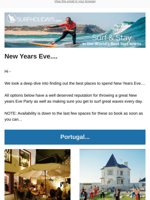 Surf Holidays: The Best Places to spend New Years Eve Surfing 🏄 🌴😎 | Milled