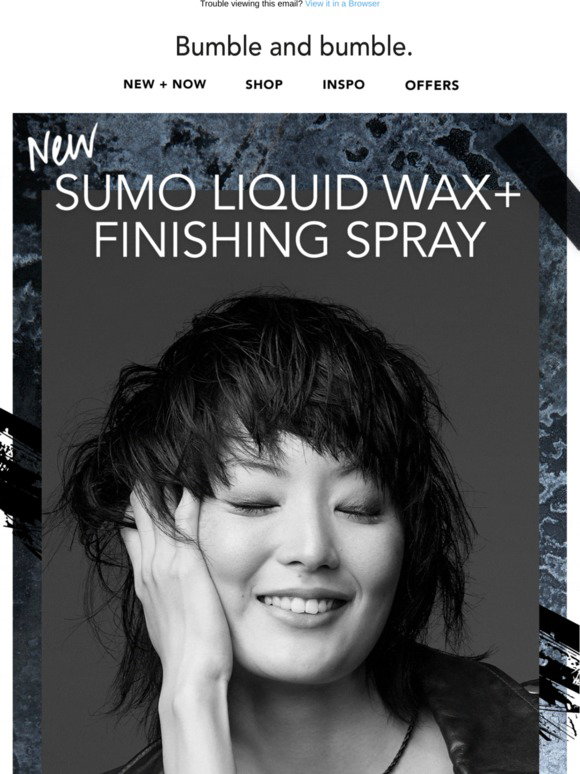 Bumble and Bumble: Have you tried NEW Sumo Liquid Wax+ Finishing Spray ...