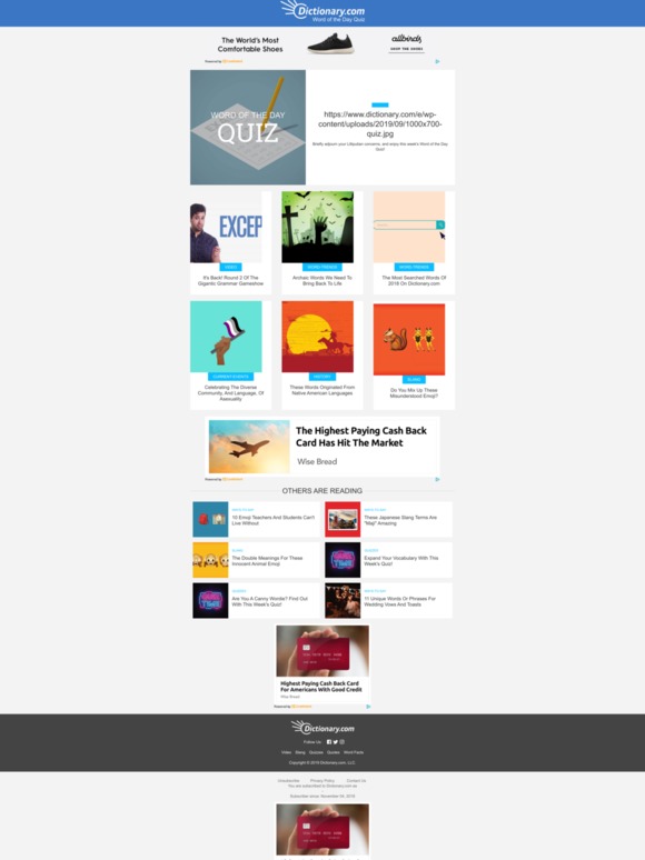Dictionary.com: Squee! It's The Word Of The Day Quiz | Dictionary.com ...
