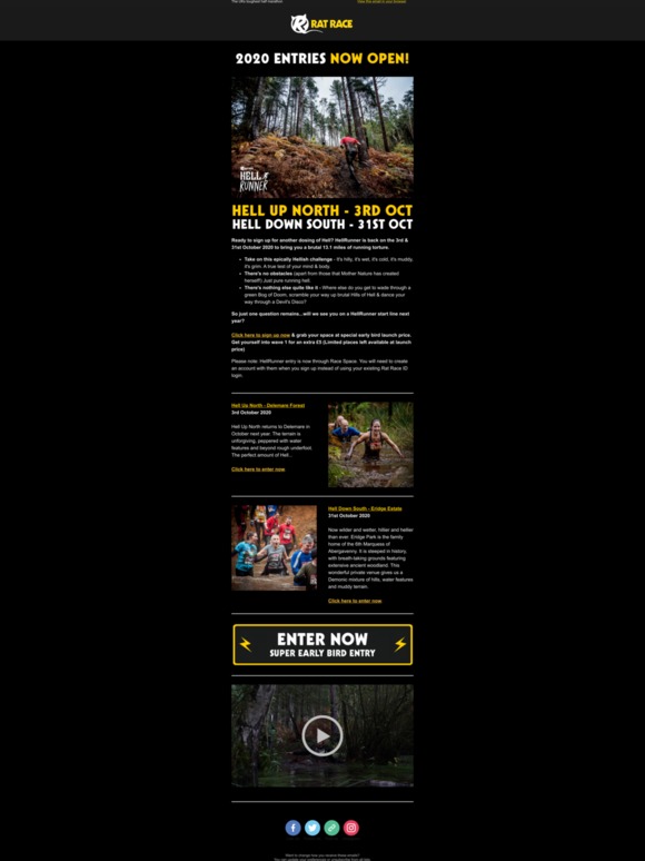 Rat Race: HellRunner 2020 - Entries now open! | Milled