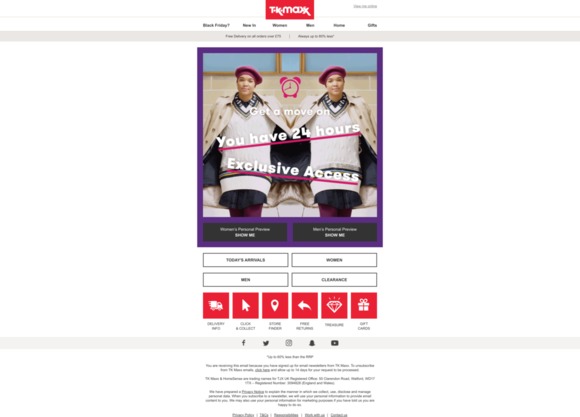 TK Maxx: 24 hours Early Access, ooh goody | Milled