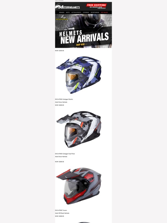 Motorhelmets: New Arrival Scorpion Helmets are Here! | Milled