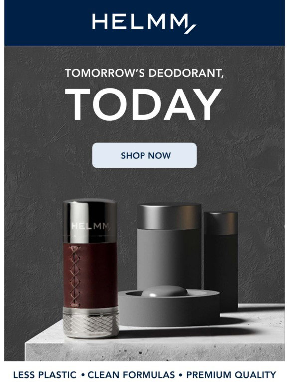 Helmm: Tomorrow's Deodorant, Today | Milled