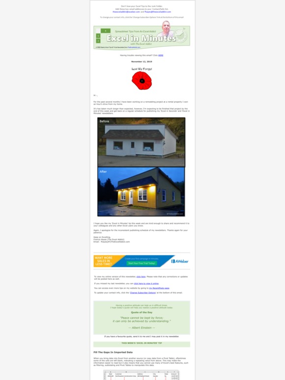 Excel Addict: Excel In Minutes - Fill The Gaps In Imported Data | Milled