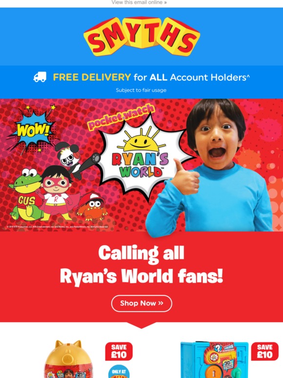 Smyths Toys: Calling all Ryan’s World fans! | Milled