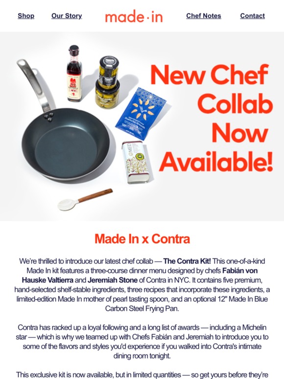 Made In: NEW Product: Made In x Contra Kit! | Milled