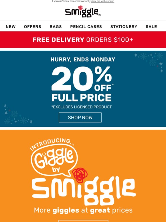 Smiggle: Introducing Giggle By Smiggle | Milled