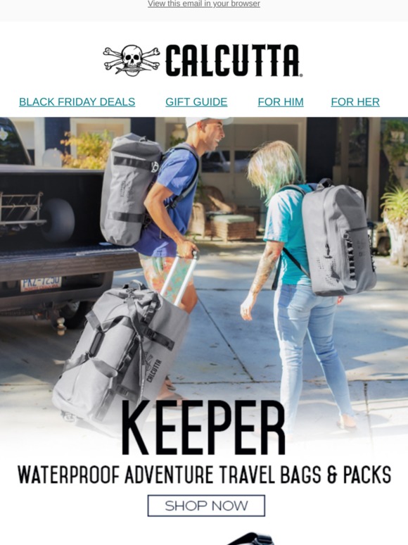 Calcutta Outdoors: New Waterproof Travel Bags & Packs | Milled