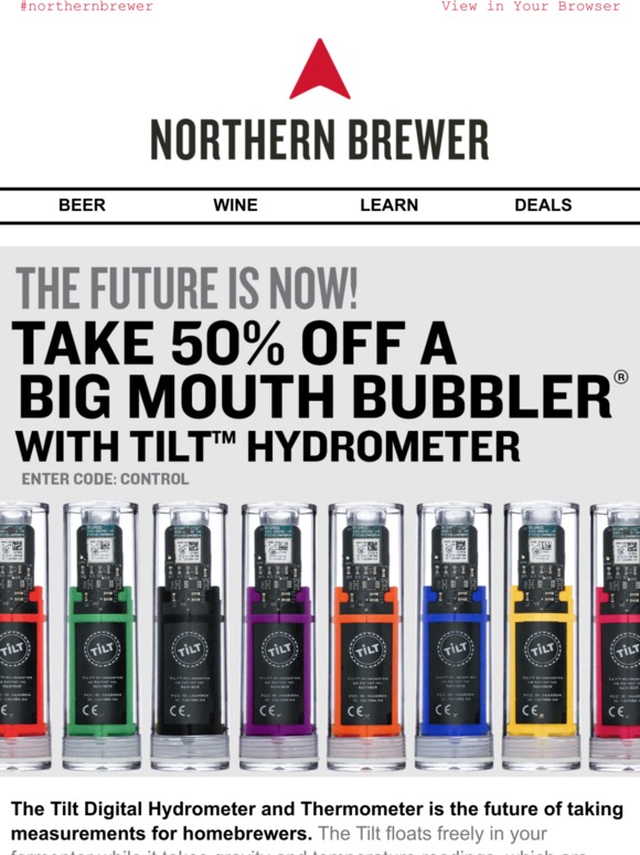 Northern Brewer: Tilt Wireless Hydrometer: The Future is Now 🔮 | Milled