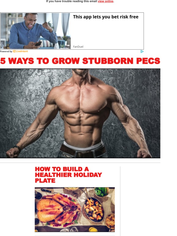 Muscle and Fitness: 5 Ways to Grow Stubborn Pecs | Milled
