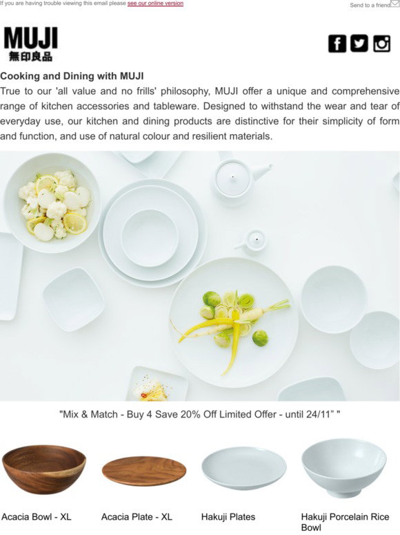 MUJI: Cooking and Dining with MUJI | Milled