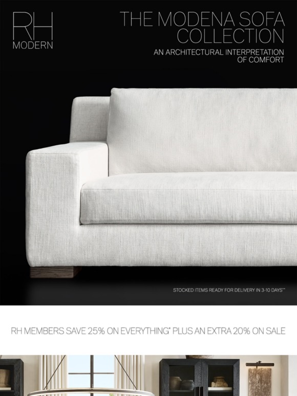 Restoration Hardware: The Modena Sofa. An Architectural Interpretation ...