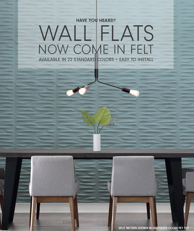 Inhabit Living: What's new with us: Split Wall Flats + Felt | Milled