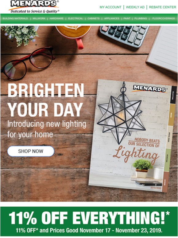 Menards: Lighting Inspiration For Your Home! | Milled