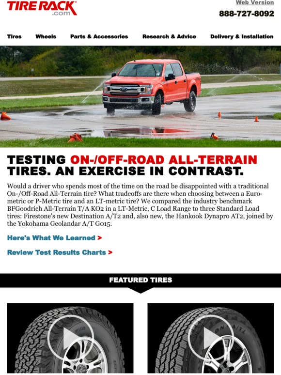 Tire Rack: Testing On-/Off-Road All-Terrain Tires. An Exercise in ...