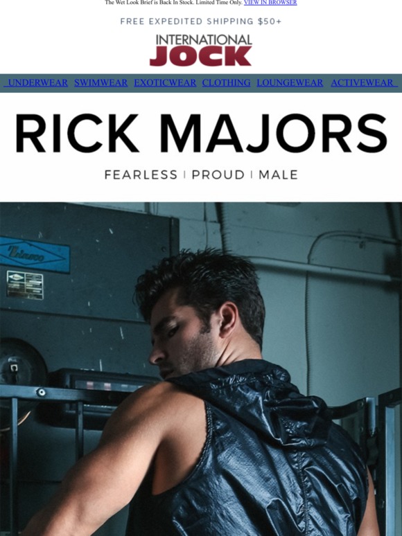 International Jock: Rick Majors Ripstop Wet Look Back In Stock | Milled