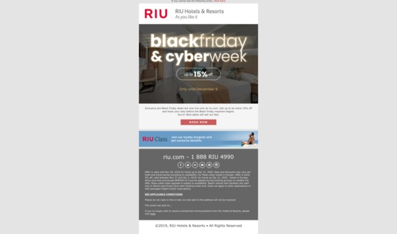 RIU Hotels & Resorts: Secret early access to Black Friday! | Milled