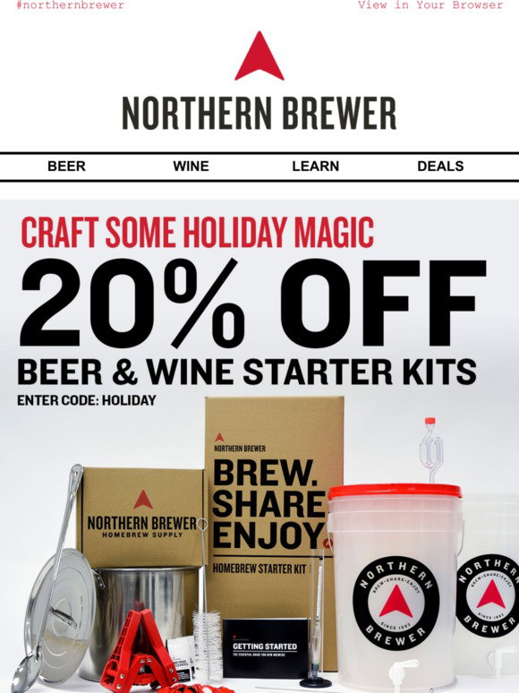 Northern Brewer: Take 20% Off Starter Kits NOW - Craft Your Own Magic ...