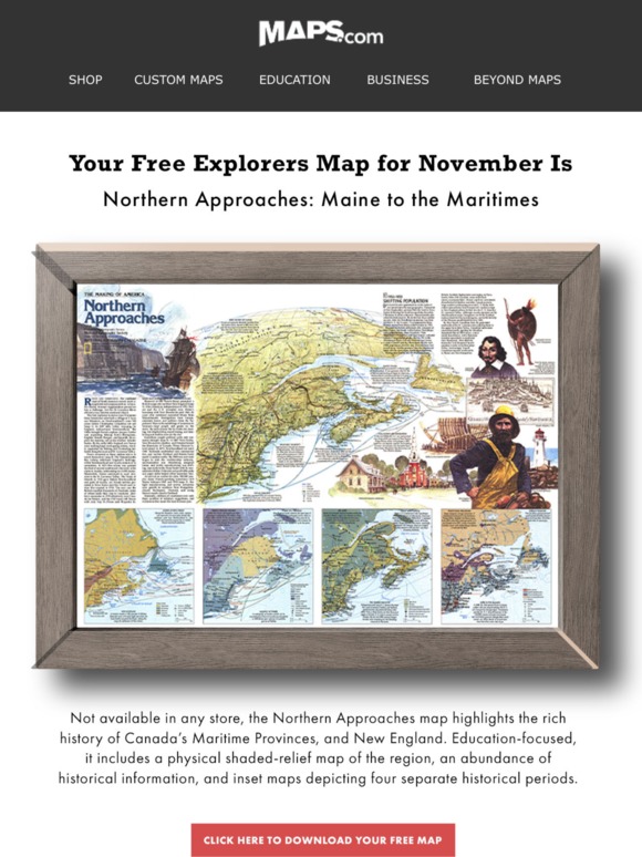 Maps: Explorer, Your FREE November map is here! | Milled