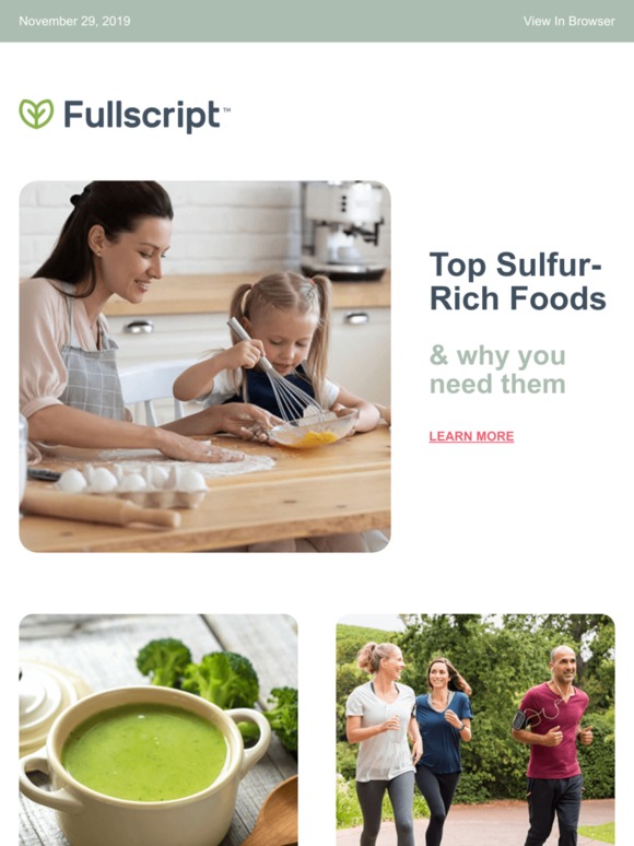 Fullscript: Top Sulfur-Rich Foods And Why You Need Them + other content ...