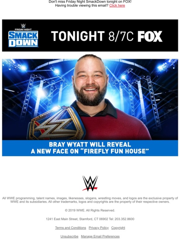 WWE: Bray Wyatt will reveal a new face on “Firefly Fun House” tonight ...