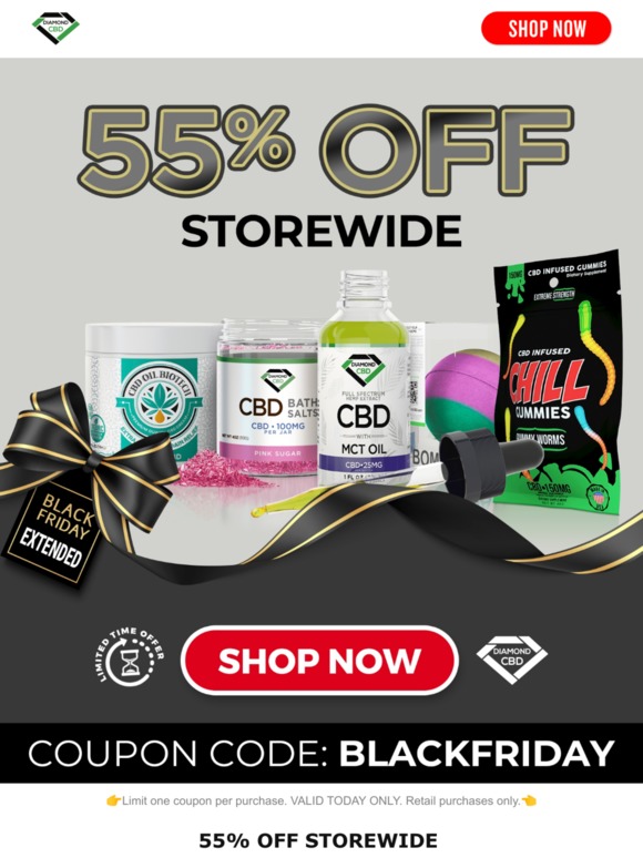 Diamond CBD: ⏰LAST CHANCE on these BIG Black Friday deals | Milled