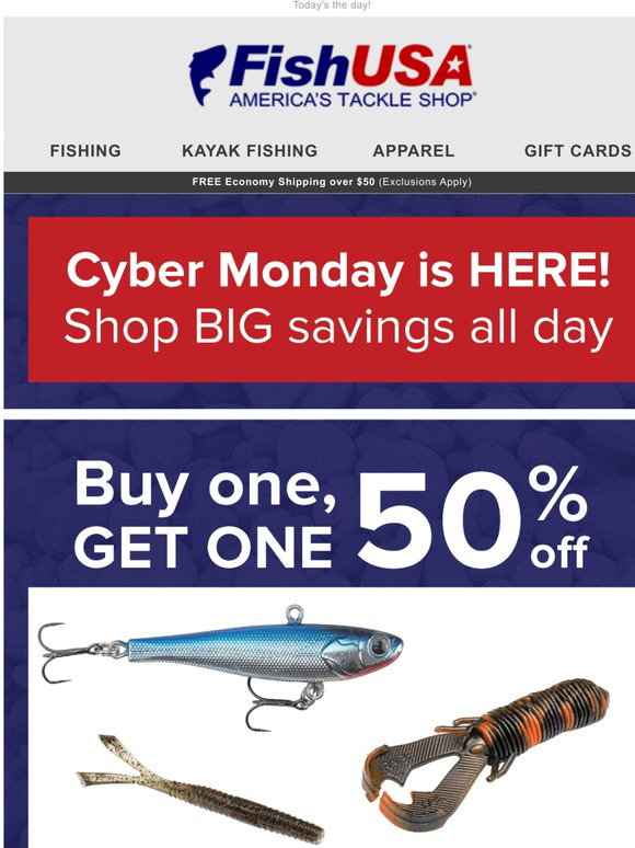 FishUSA: Ready...Set...GO! Save 20% on Rods & Reels + BOGO 50% Off ...
