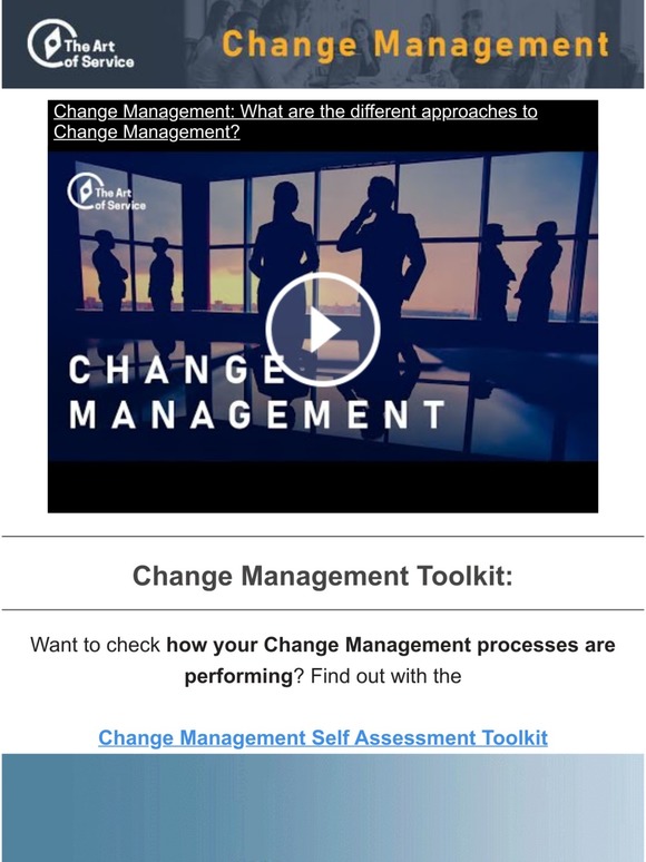 The Art of Service: Change Management: What is your change management ...