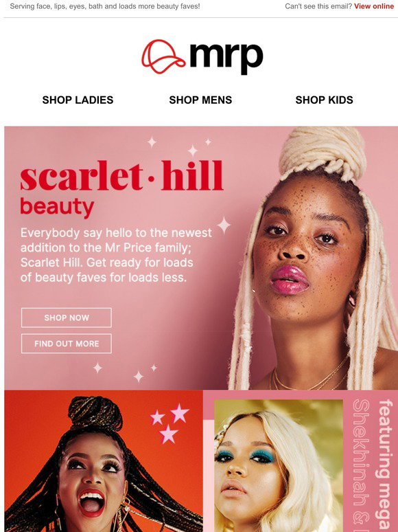 Mr Price: She’s here! Our first-ever beauty brand; Scarlet Hill 💅. | Milled