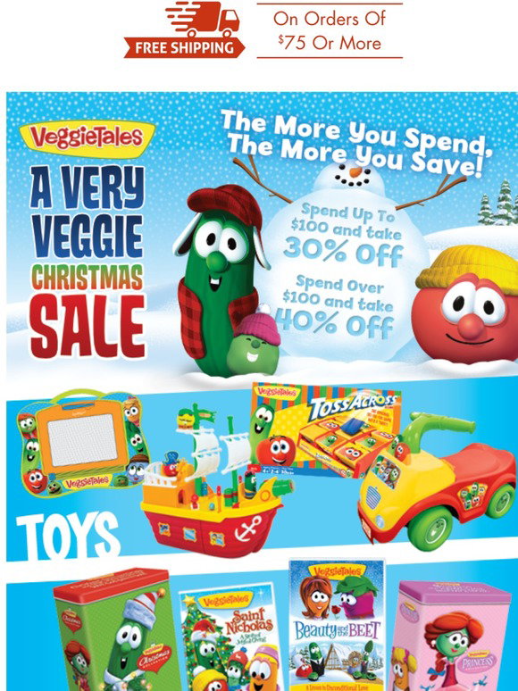 VeggieTales: Save Now with a Very Veggie Christmas Sale! | Milled
