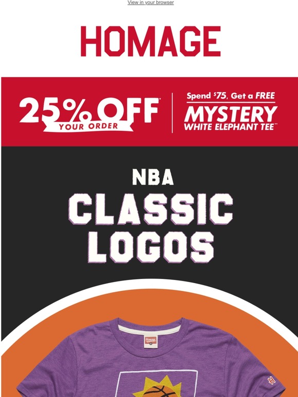 Homage: Throwback NBA logos for every hoops fan on your list. | Milled