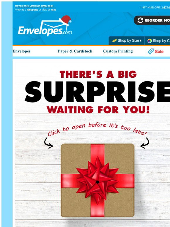 Envelopes: 🎁 There's a SURPRISE waiting for you... | Milled
