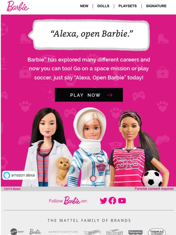 Mattel: “Alexa, Open Barbie” today! | Milled