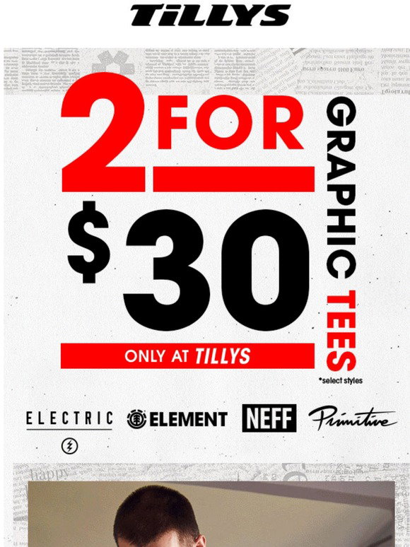 Tilly's: Graphic Tees 👕 2 For $30 | Milled