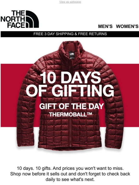 The North Face: 10 Days of Gifting starts now! Today's gift? | Milled