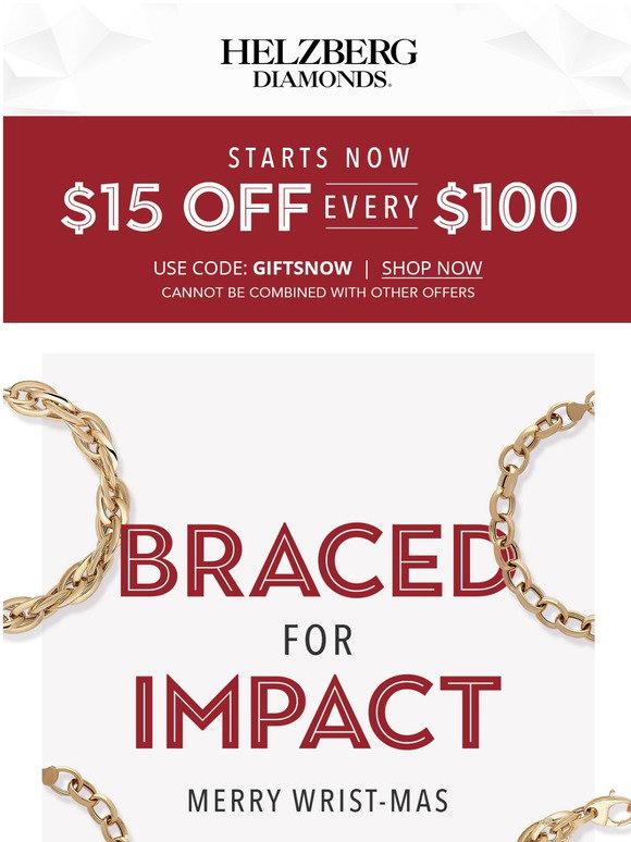 Helzberg Diamonds: Starting Now: $15 Off Every $100 | Milled
