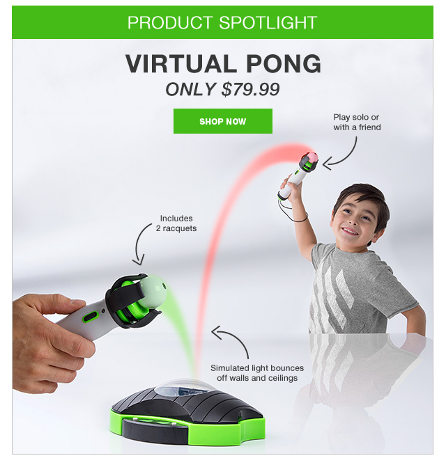 Sharper Image: Product Spotlight: Virtual Pong 😁 | Milled
