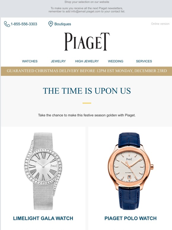 Piaget: Mr. -Share the Gift of Gold | Milled