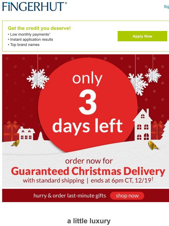 Fingerhut: Fingerhut: 📫 Your Delivery Deadline | Milled