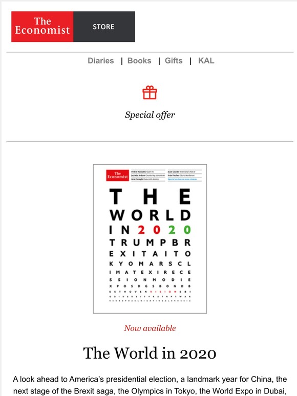 The Economist: The World in 2020 - Available now! Economist Special ...