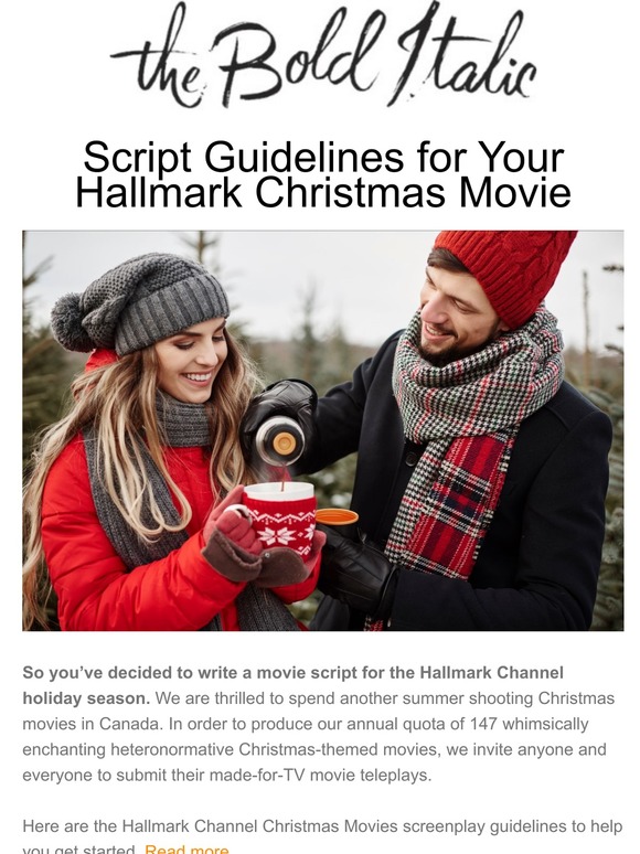 The Bold Italic: Script Guidelines for Your Hallmark Christmas Movie ...