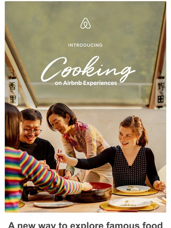 Airbnb: Now serving: Your most memorable meal yet | Milled