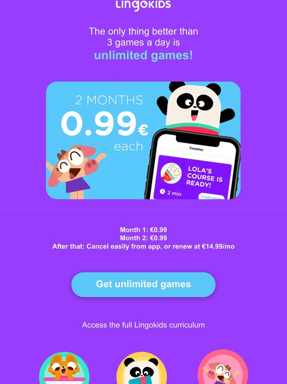 Lingokids: €0.99 for all Lingokids games 😳 | Milled