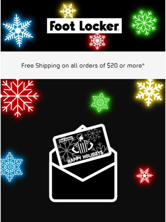 Foot Locker: Give a Foot Locker gift card or email gift card! | Milled